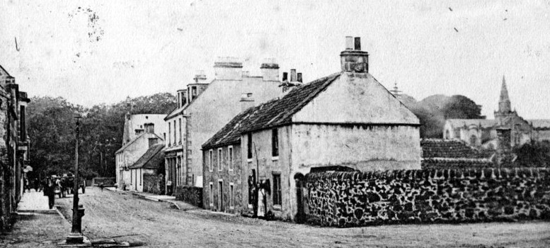Tour Scotland: Old Photograph Cottages Upper Largo Scotland