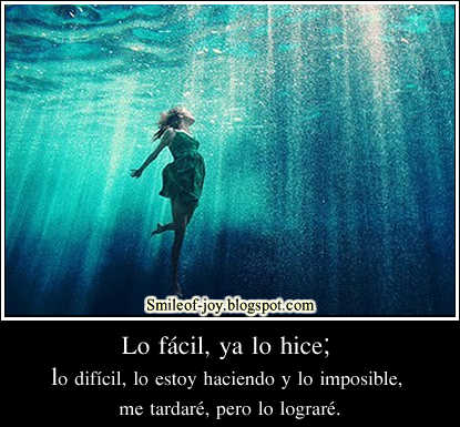 Disfruta de tu vida, que es lo mas preciado que tienes..: Lo fácil, ya ...