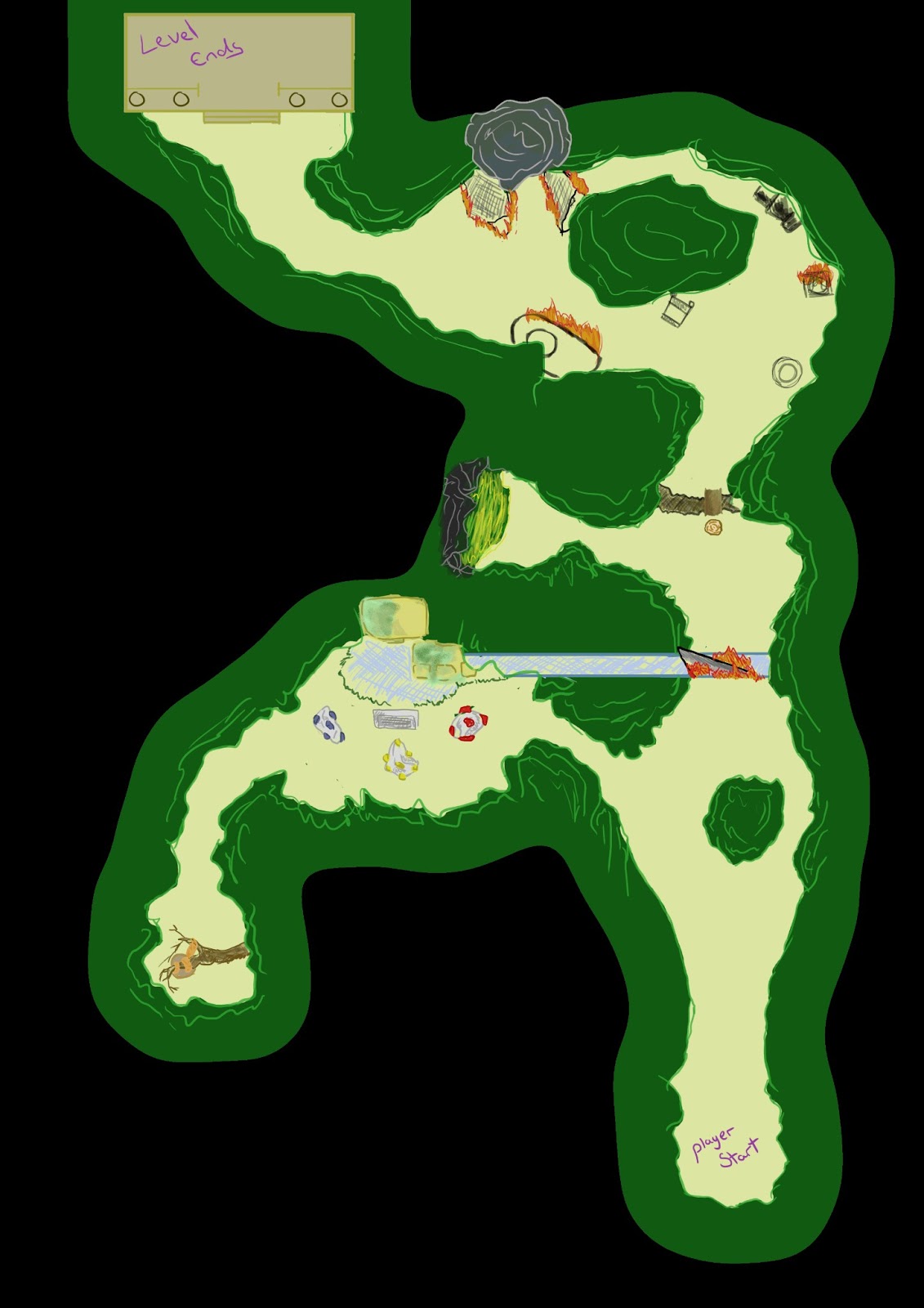 Charlie.Lambert_XB3001: 7. Top Down map