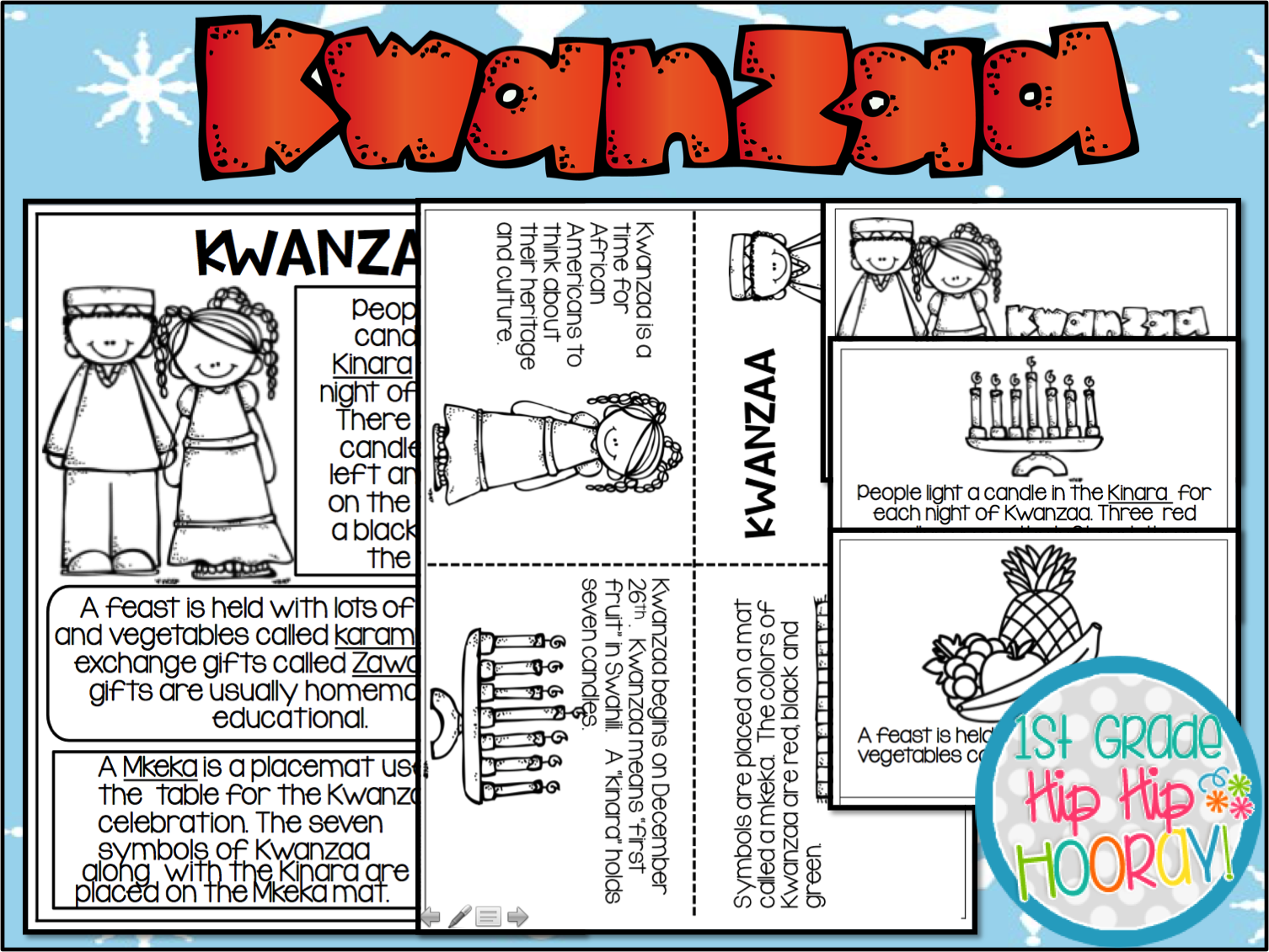 1st Grade Hip Hip Hooray!: Holiday Lights Around the World...Kwanzaa