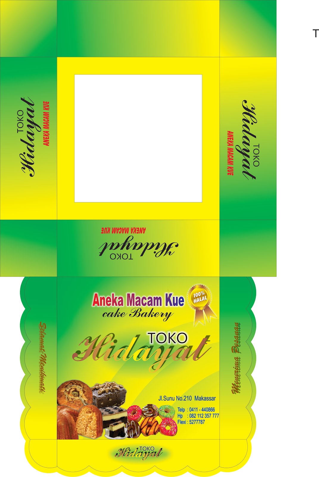 The Zaki: desain kardus snack