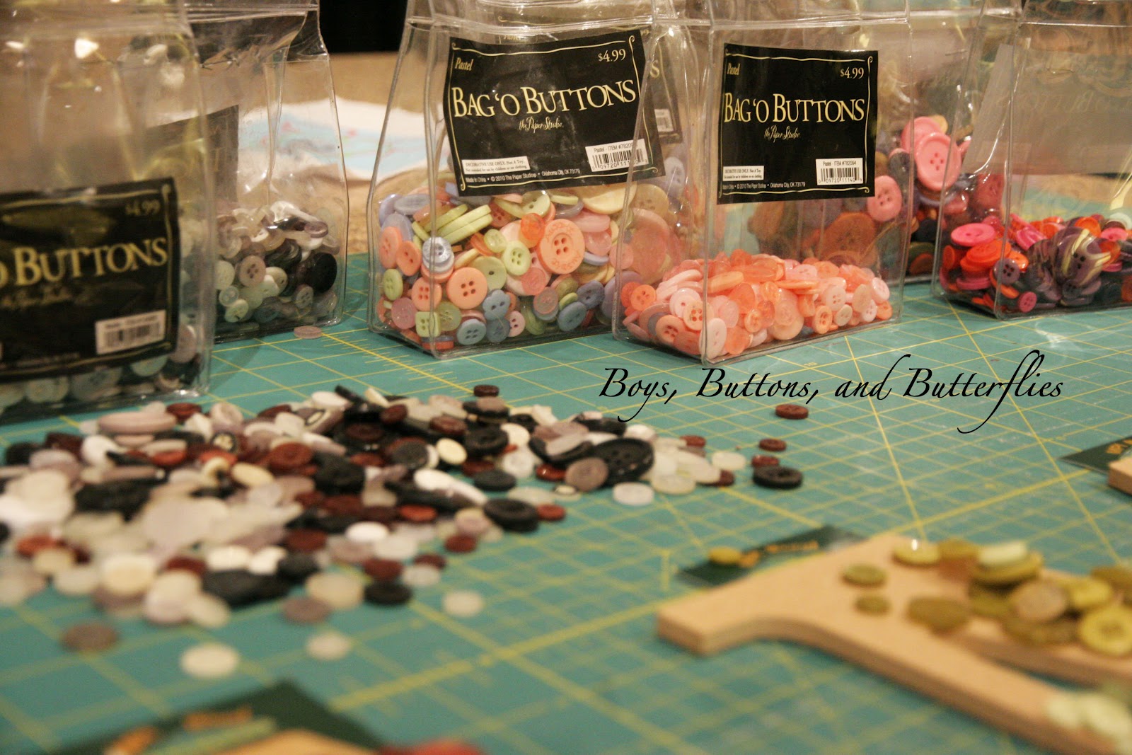 Buttons and Butterflies: Button Name Art