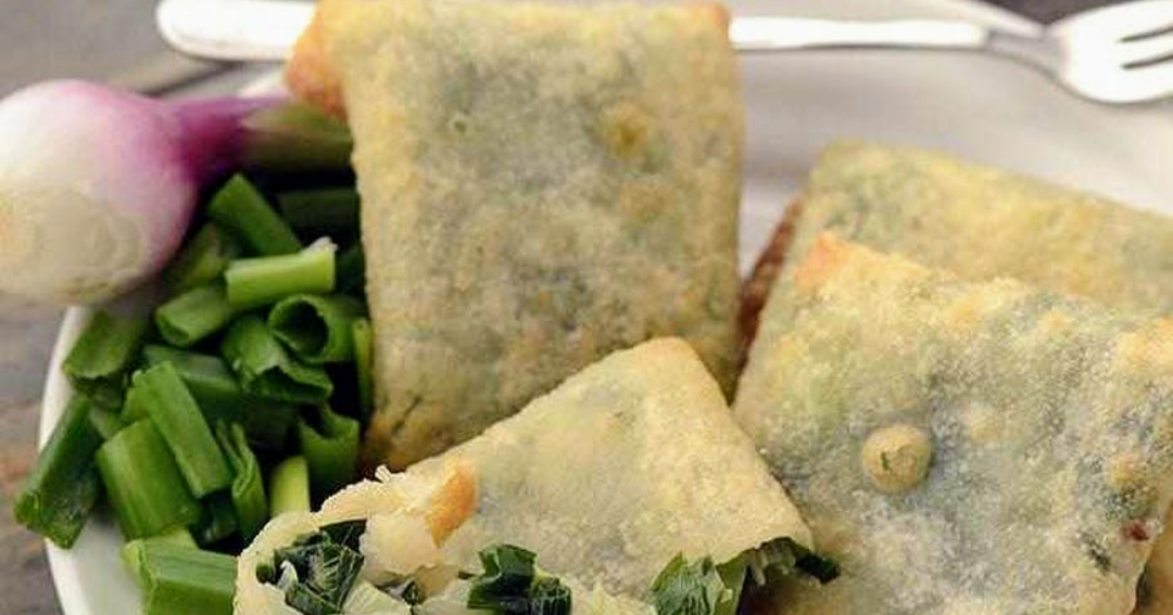 Spring Onion Parcels - Snacks