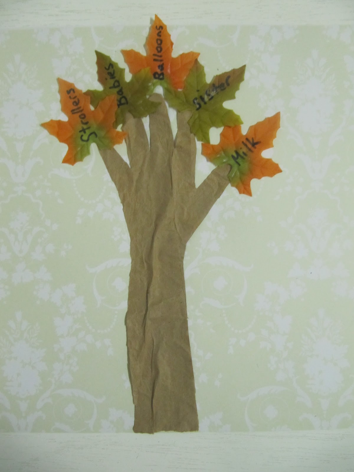 Jewish Homeschool in NYC: Thanksgiving Preschool Crafts: Giving Thanks