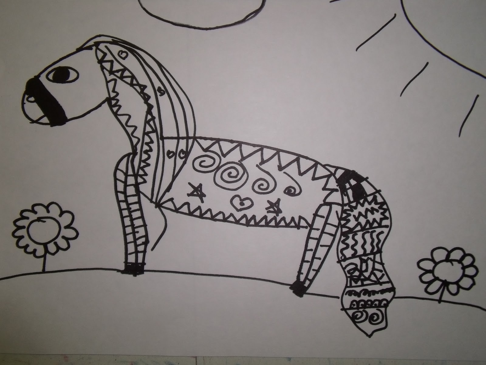 Welcome to art class! Create, imagine, dance, and sing!: Line Drawings ...