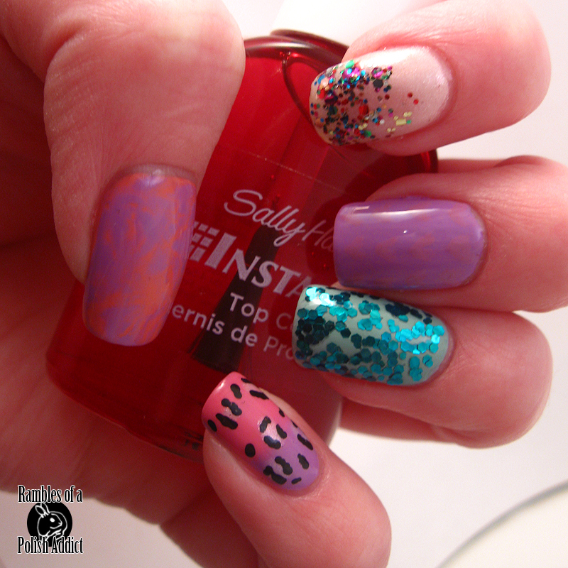 Skittle nails! | Rambles of a Polish Addict
