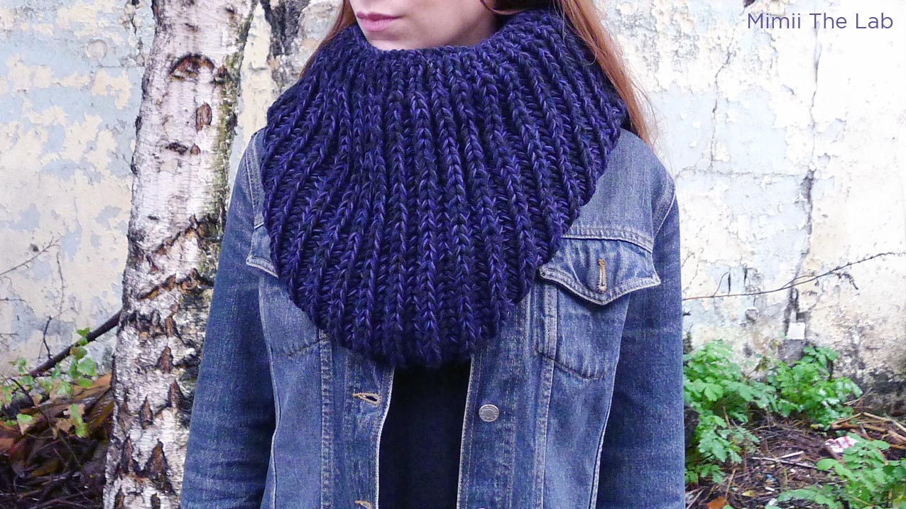 Mimii The Lab: Le snood en cotes anglaises
