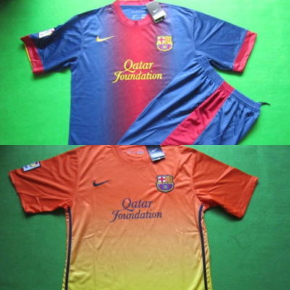 Barcelona 12-13 Home & Away Shirts + Home Short Leaked - Footy Headlines