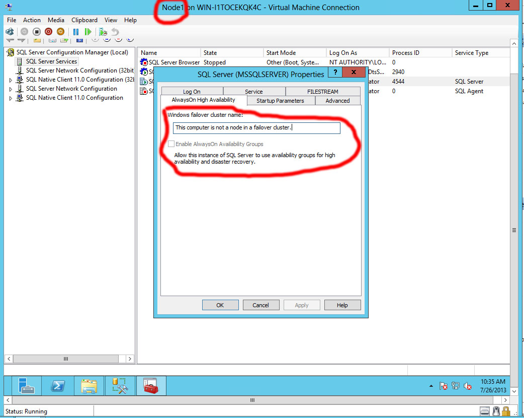MySQL and SQL Server: SQL Server alwayson step by step