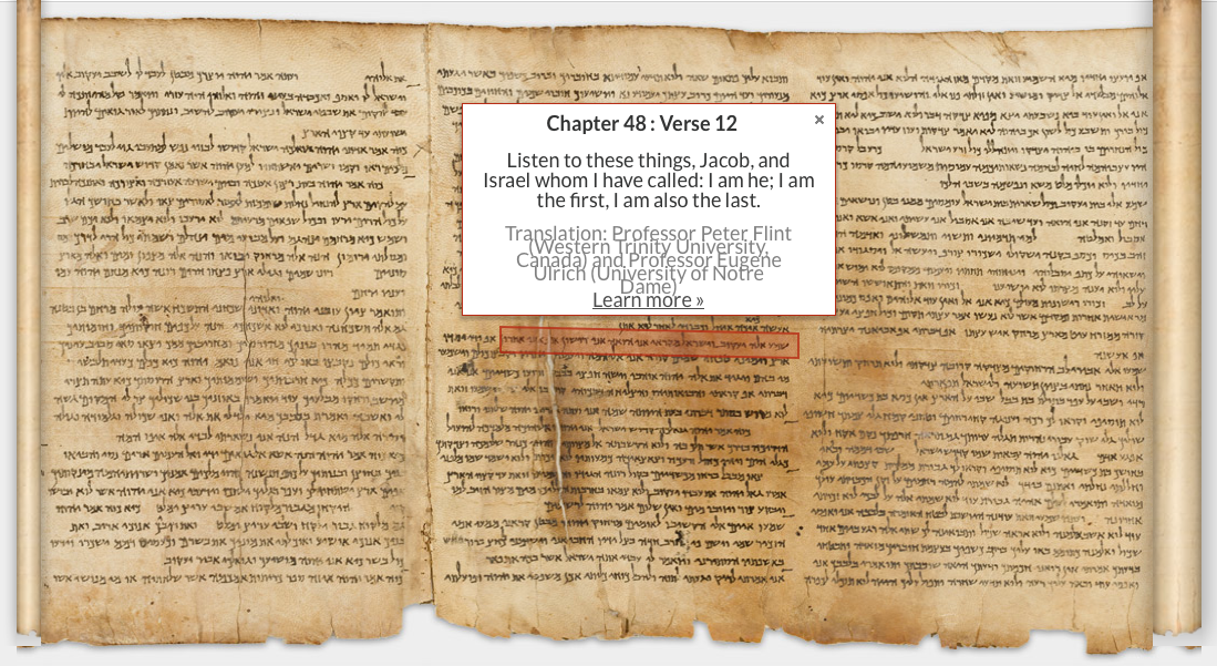 Jesus is the First and the Last (DSS, P98)