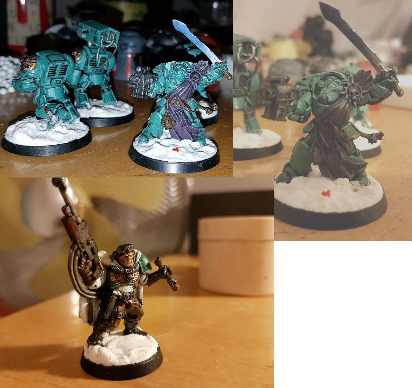 Grudgingly Read: Tutorial; Cheap, easy snow for Warhammer bases