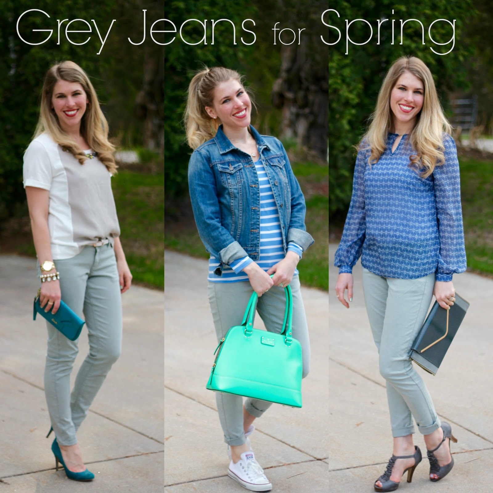 Confident Twosday: Styling Grey Jeans for Spring - I do deClaire