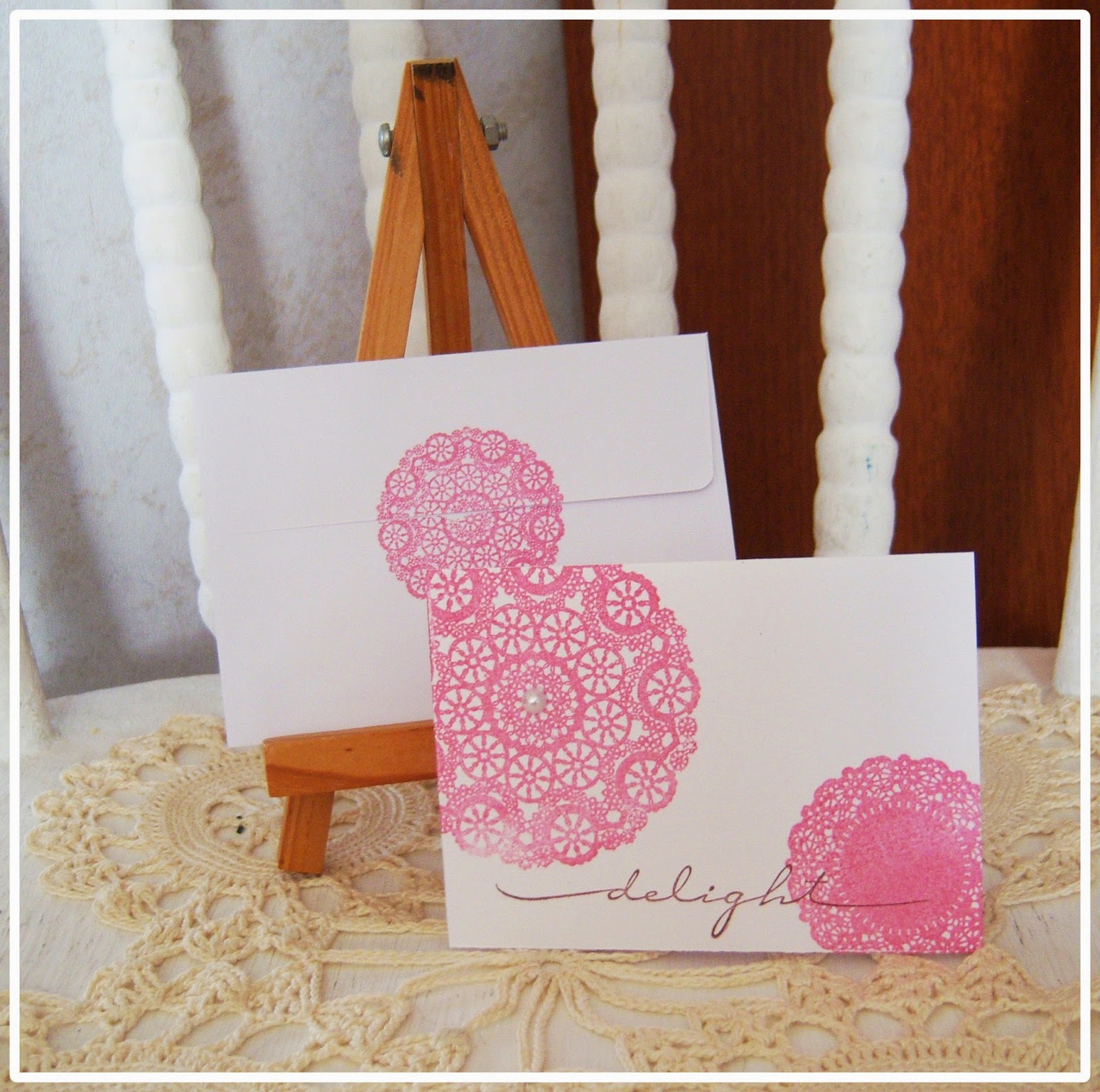Shoregirl's Creations: Doily Cards
