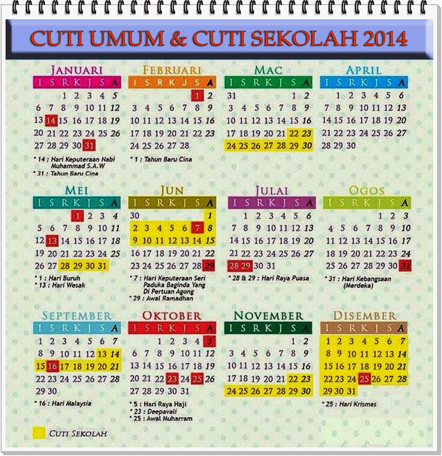 ppdwebimages: KALENDER CUTI SEKOLAH 2014