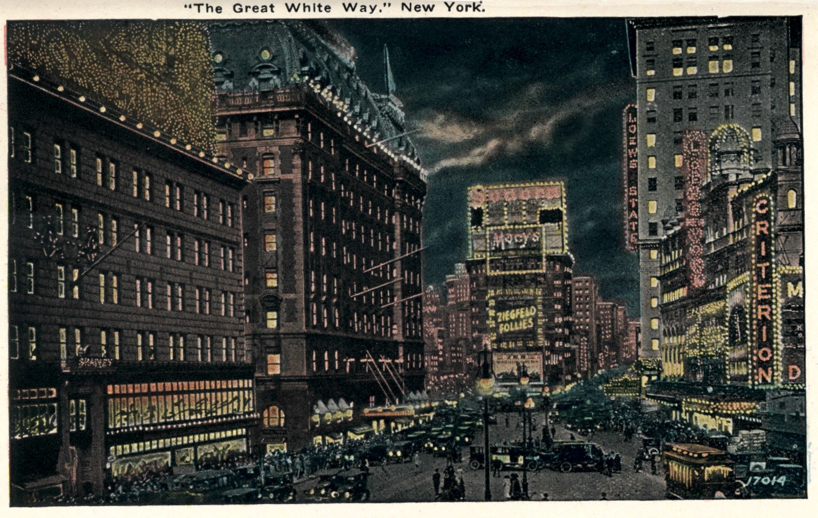 Clearly Vintage: New York City by Night Postcards
