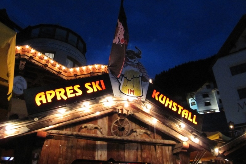 Ischgl in de Silvretta Arena: Ischgl après-ski: de Kuhstall