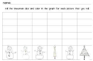 Snowman Roll & Color - FREEBIE! | creating & teaching