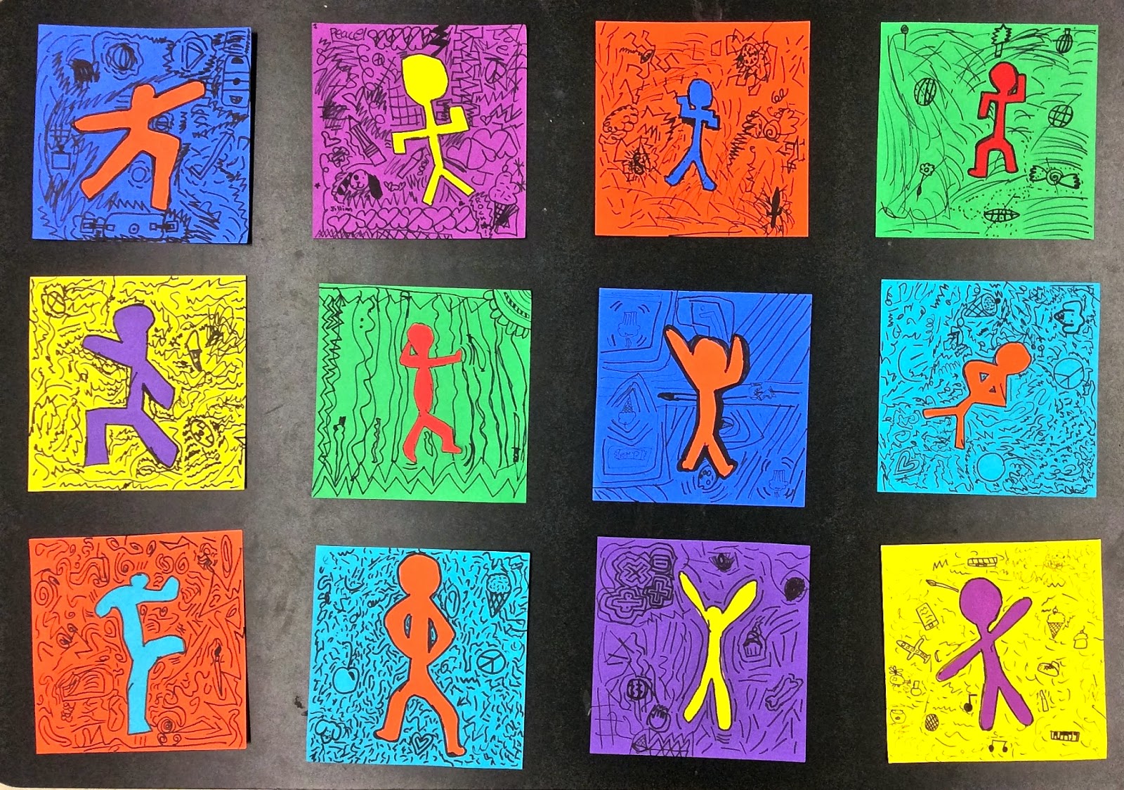 Ms. Curry's Art Room : 3rd Grade Keith Haring Figures