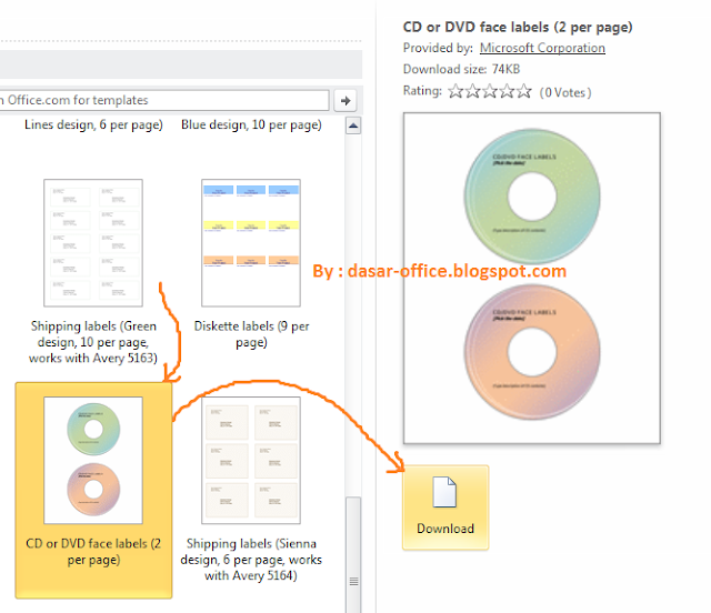 Cara Mudah Membuat Label CD di Ms Word - Wock NewBe