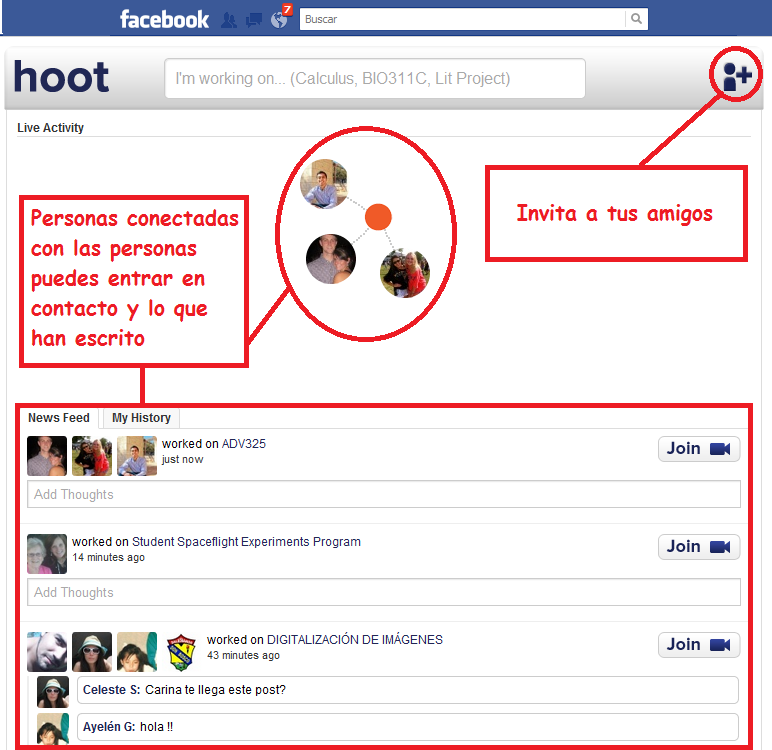 Crea y aprende con Laura: HOOT ME. Facebook en modo de estudio