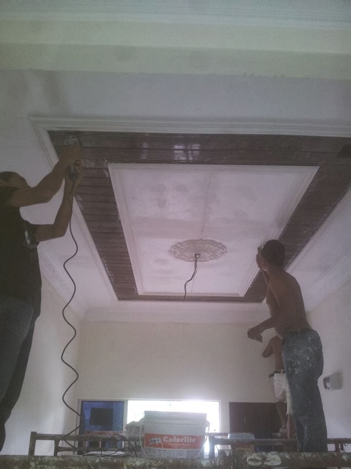 TopPlasterSiling: Siling Kapur | Kayu Deco | New Design Lampu LED 3 Warna