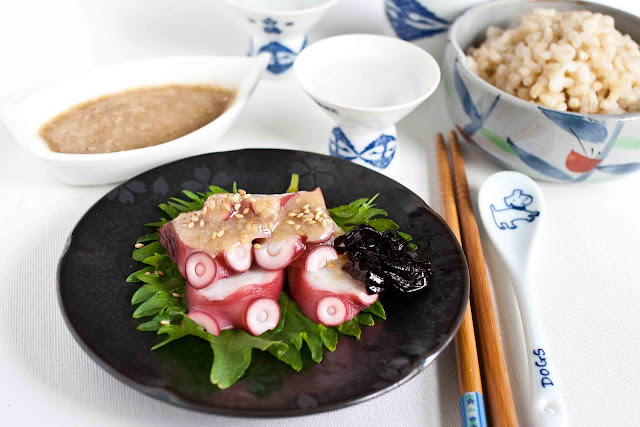 FOODjimoto: Octopus with Sesame Dressing