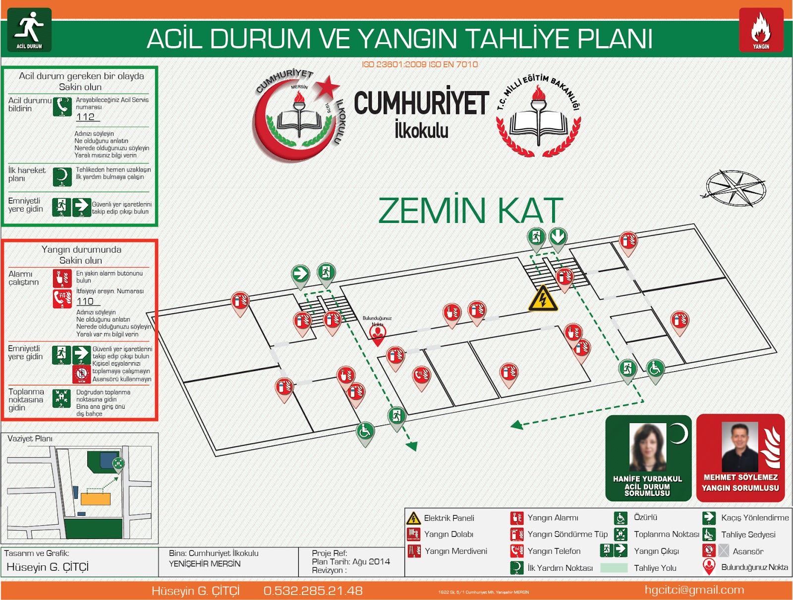Yangın Tahliye Planları: Okullarda Acil Durum ve Yangın Tahliye Planları Örnekler