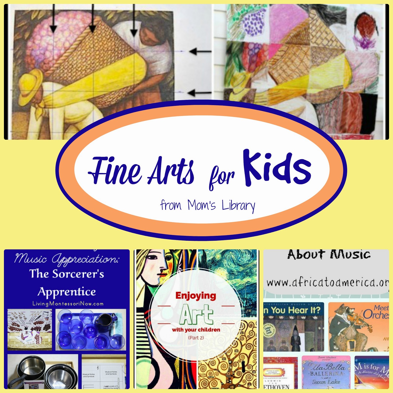 Fine Arts for Kids at Mom's Library - Life with Moore Babies