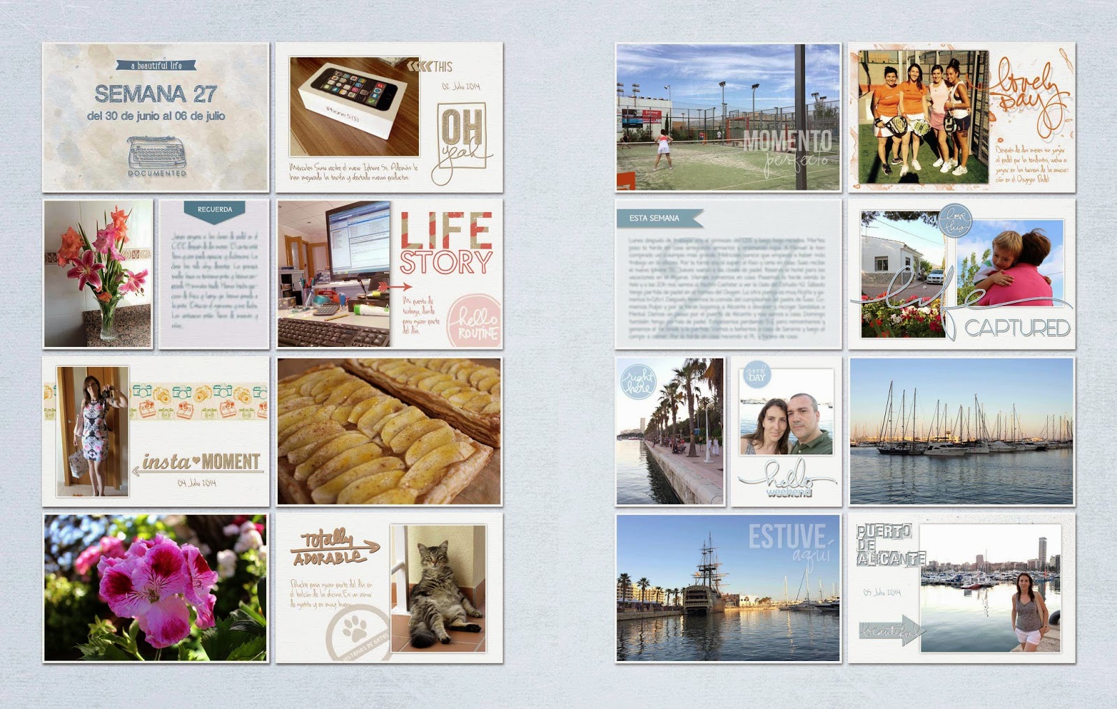 Project Life Cafe: Project Life digital por Cristina