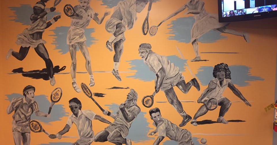 TIMELESS TENNIS: Tennis Mural of the Day: History's Stars
