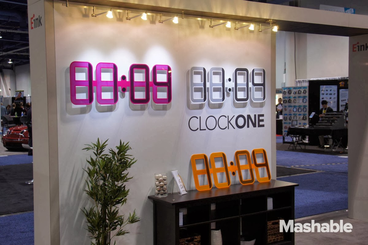 Official TechCrunch: Hands On: The World's First E-Ink Wall Clock