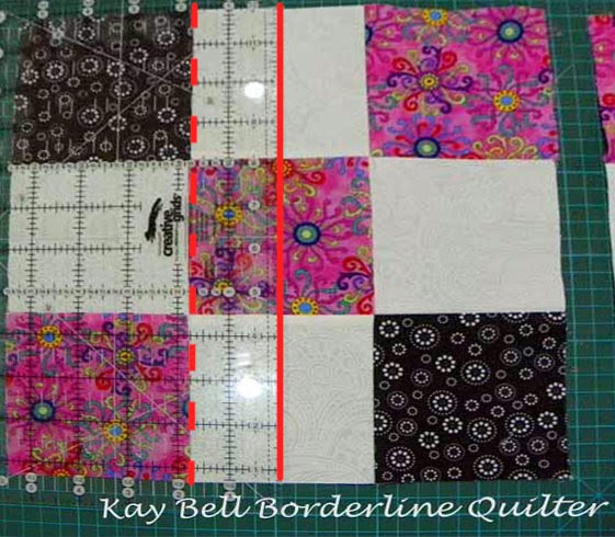 Borderline Quilter: Disappearing Nine Patch Tutorial