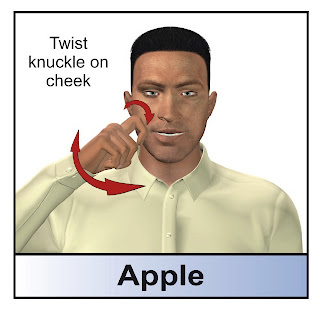 HearMyHands ASL: sign: APPLE
