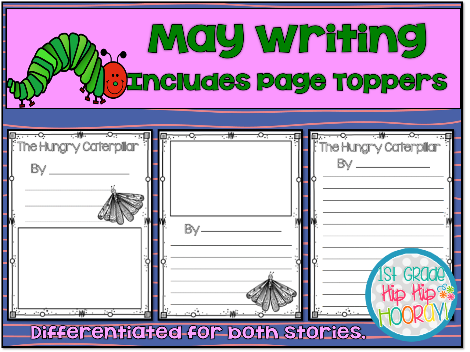 1st Grade Hip Hip Hooray!: May Writing with Page Toppers...Crafts and ...