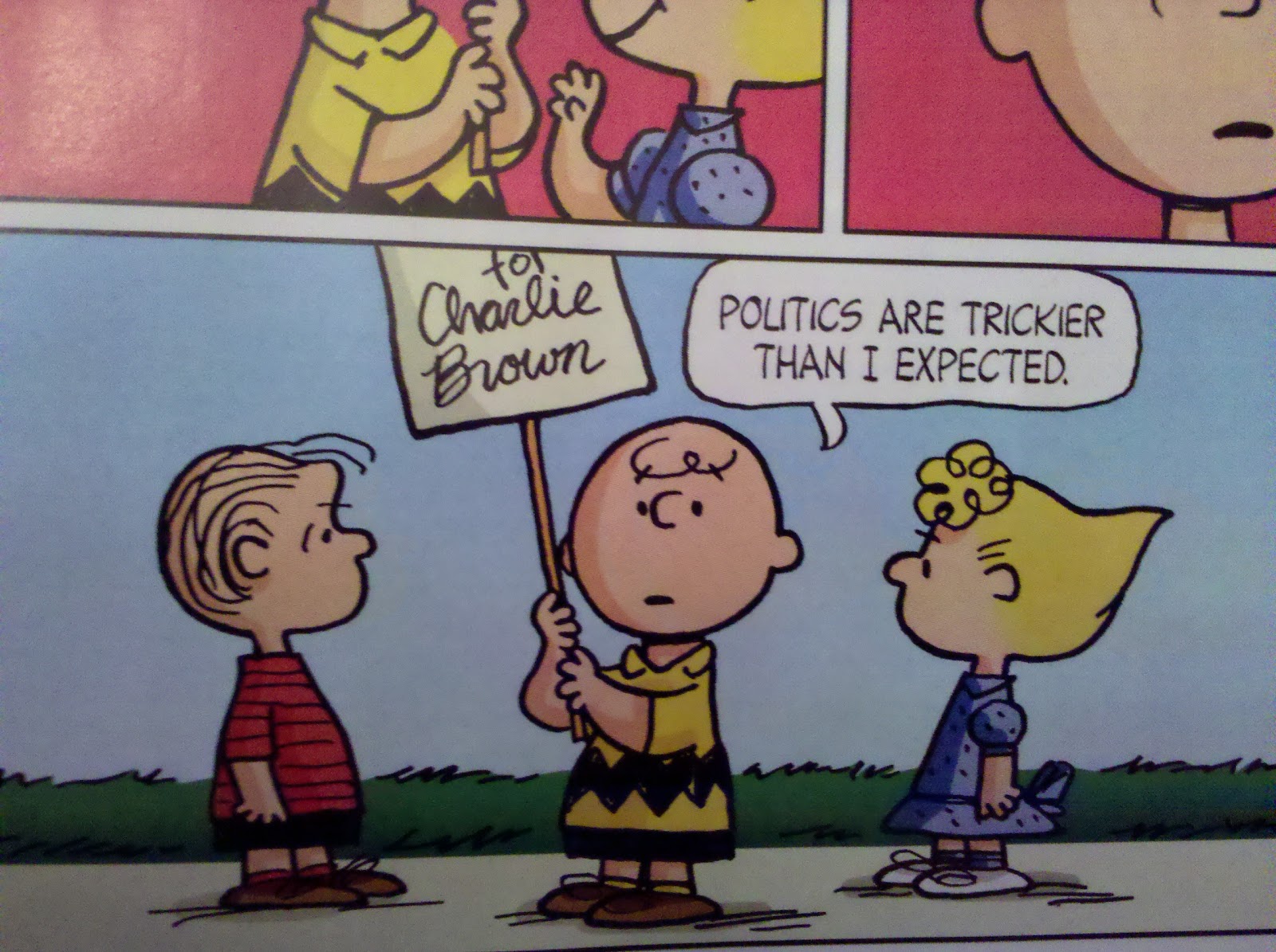 LIBRARY OF JUSTICE!: Peanuts Election Day comic now in stock!