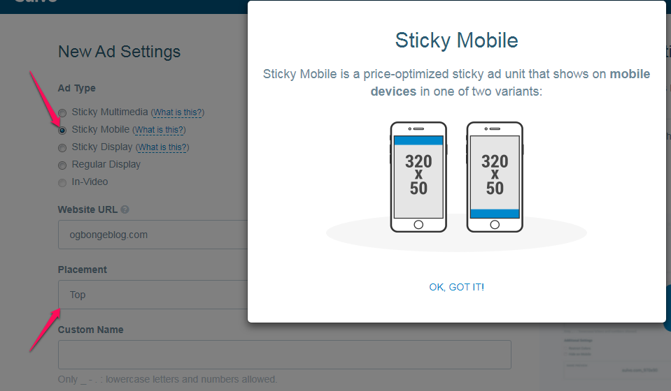 How I Add Sticky Ad To The Top Of Blogger Mobile View - OgbongeBlog