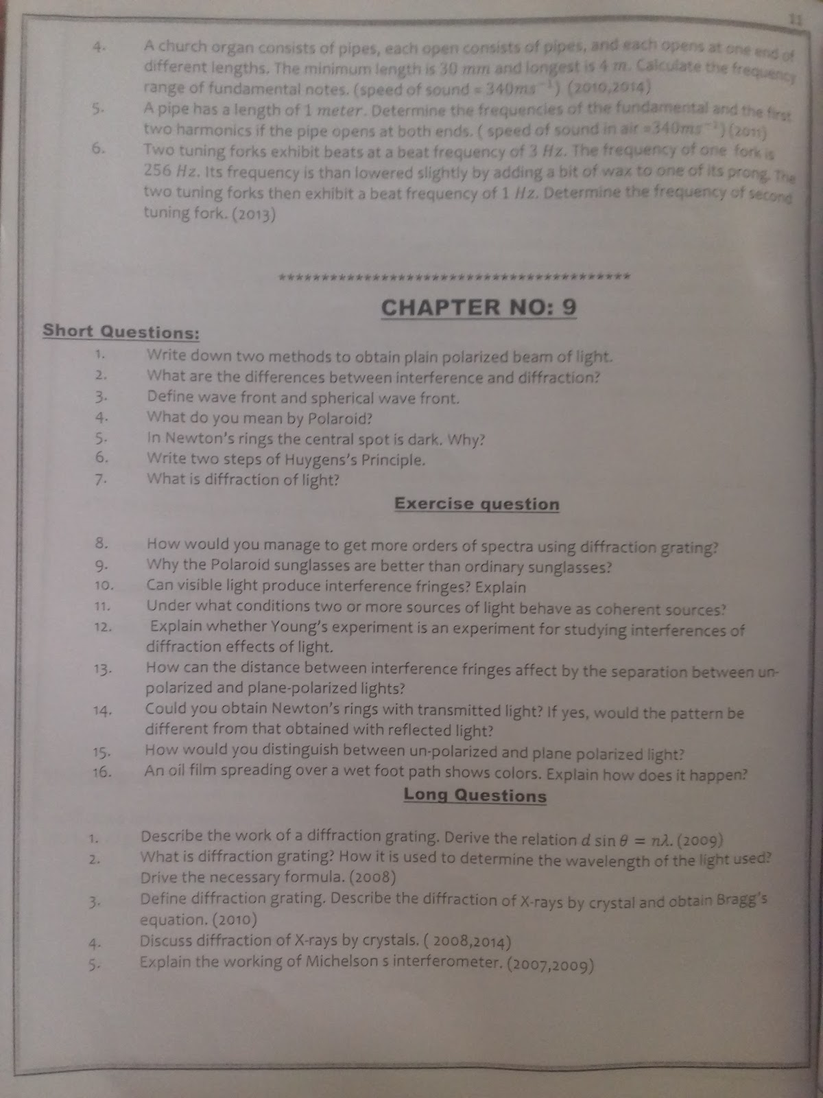 FSc/ICS 2nd Year Physics NOTES | Imp. Short Questions, Long Questions ...