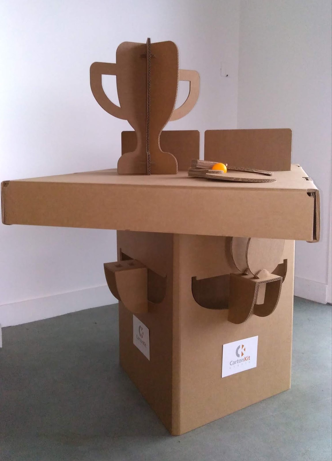 Carton Kit - Créations Objets et Meubles 100 % Carton: Table de Ping ...