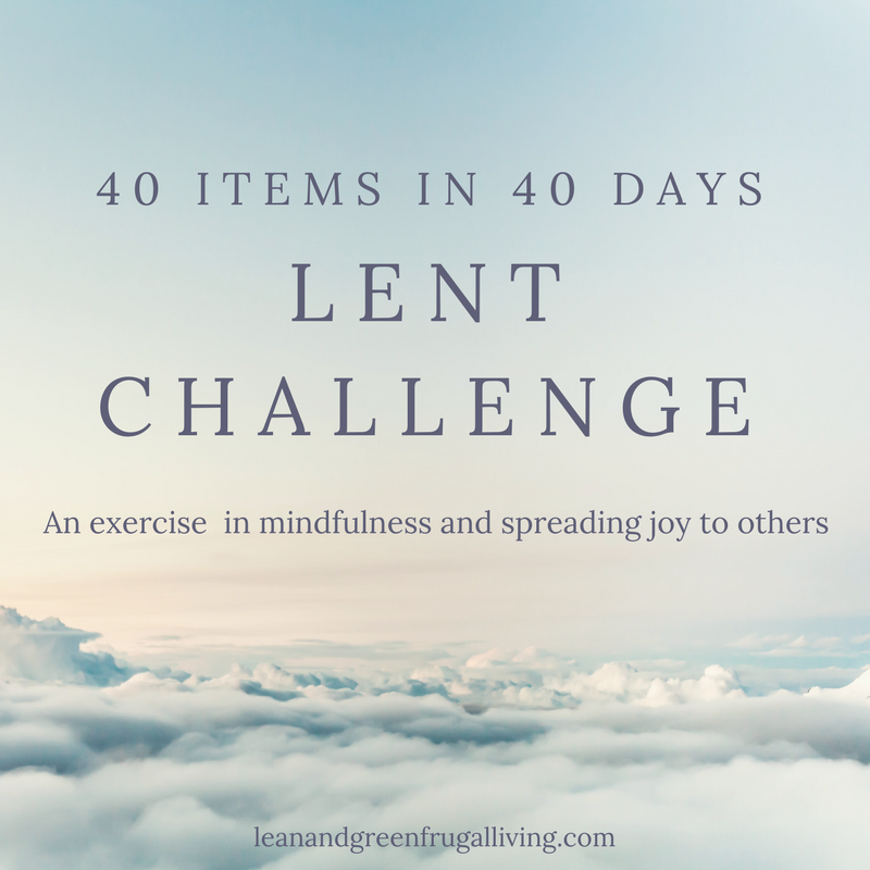 40 Items in 40 Days Lent Challenge - Take It From Nicole