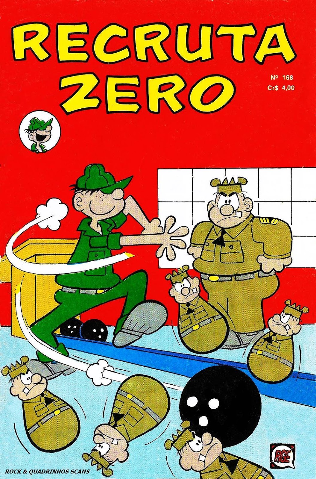 ROCK & QUADRINHOS SCANS: RECRUTA ZERO 168(RGE)-1976