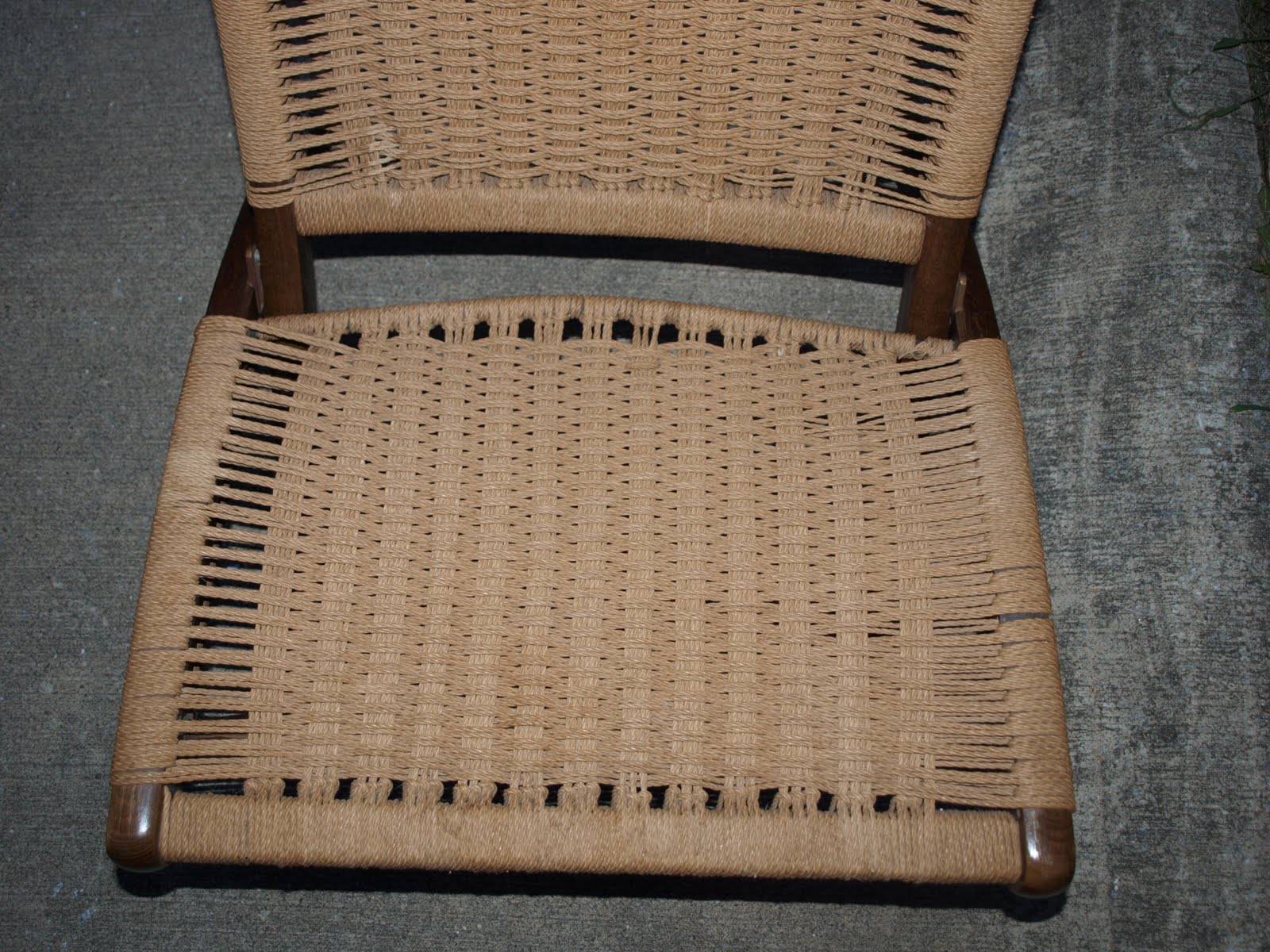 Funky Home Finds: For Sale: Wegner Style Danish Modern Paper Rope Cord ...