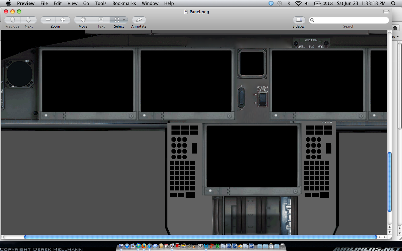 FSXP, a new Generation in X-plane Aircraft: 787 2D panel