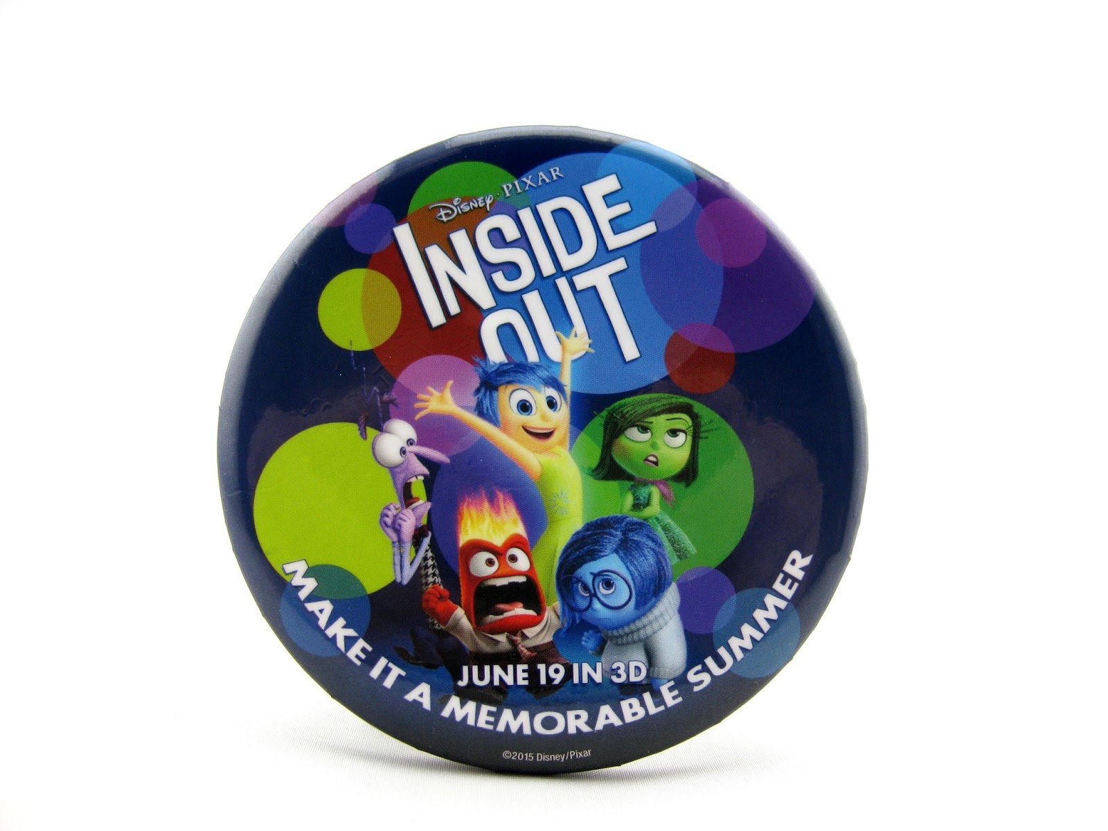 Dan the Pixar Fan: Inside Out: 24-Hour Event Promotional Button