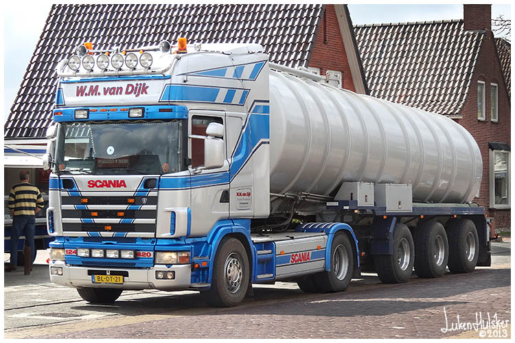 SCANIA: Scania 124L 420 W.M. van Dijk mesttransport