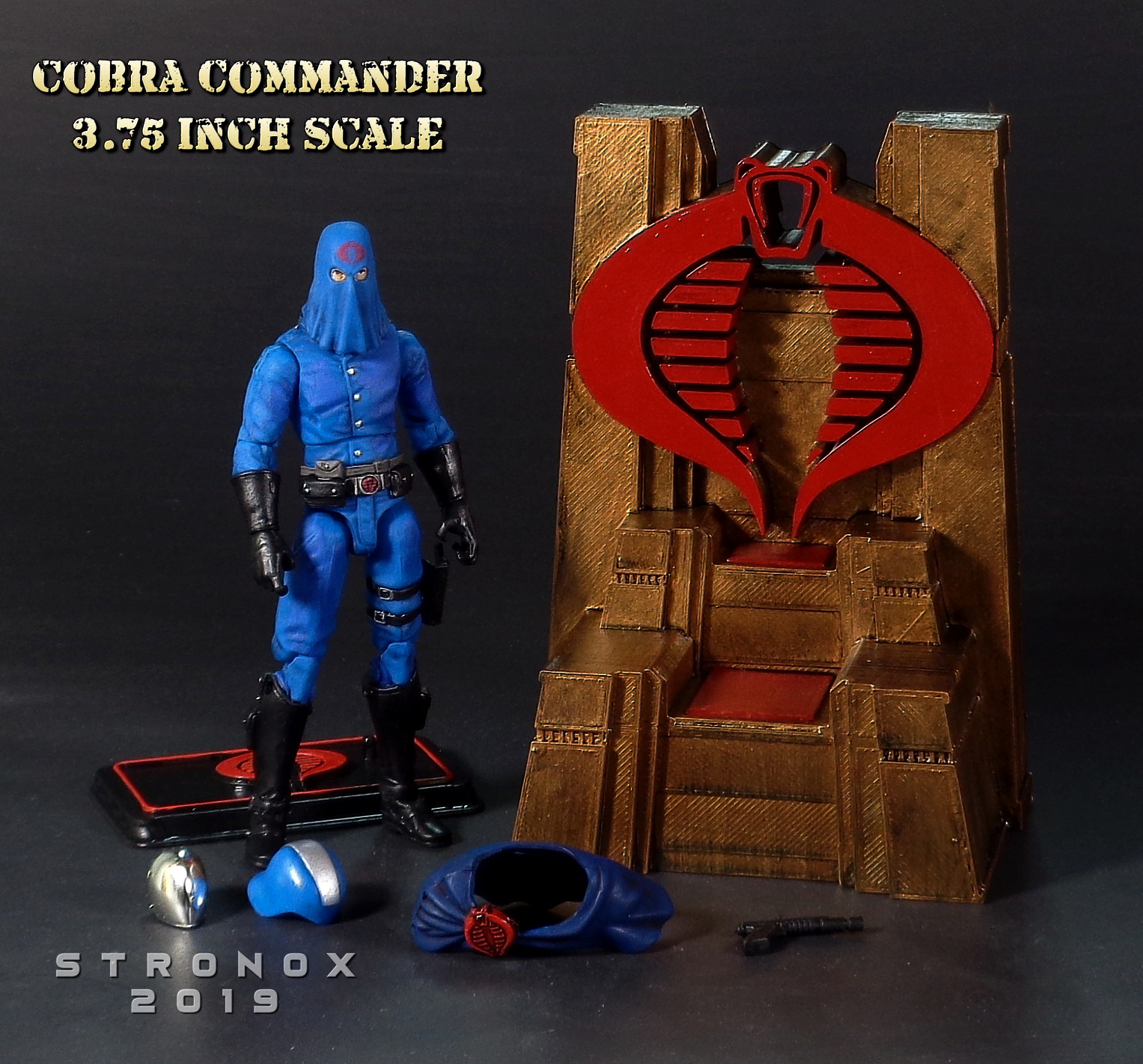 Stronox Custom Figures: GI Joe: Cobra Commander with Throne