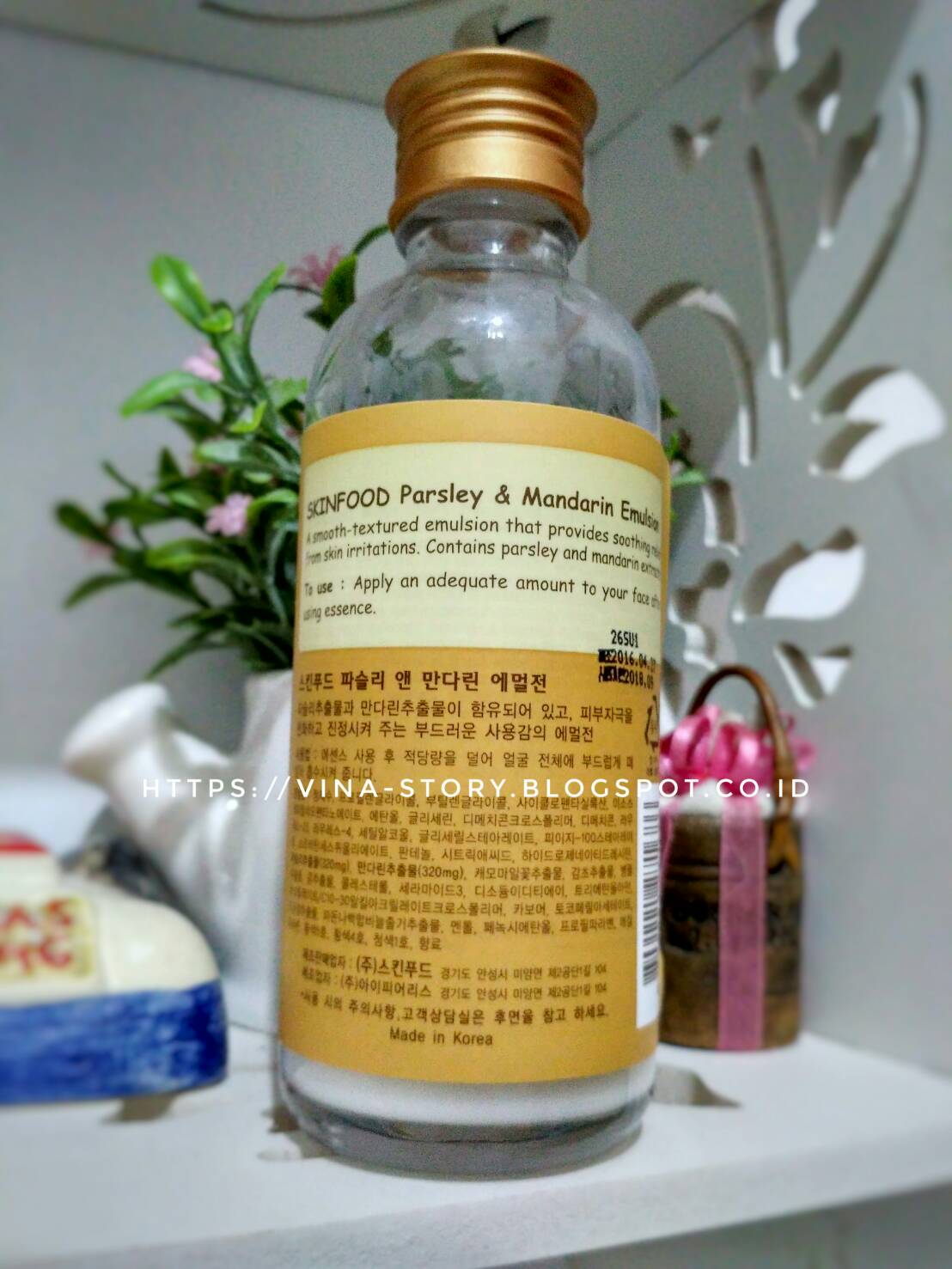 Mommies Beauties Journal: SKINFOOD PARSLEY & MANDARIN EMULSION