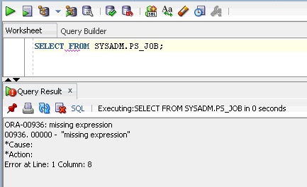 MICROBLOGGING | DIY in IT: SQL error.stmt #:652 Error position: 25 ...
