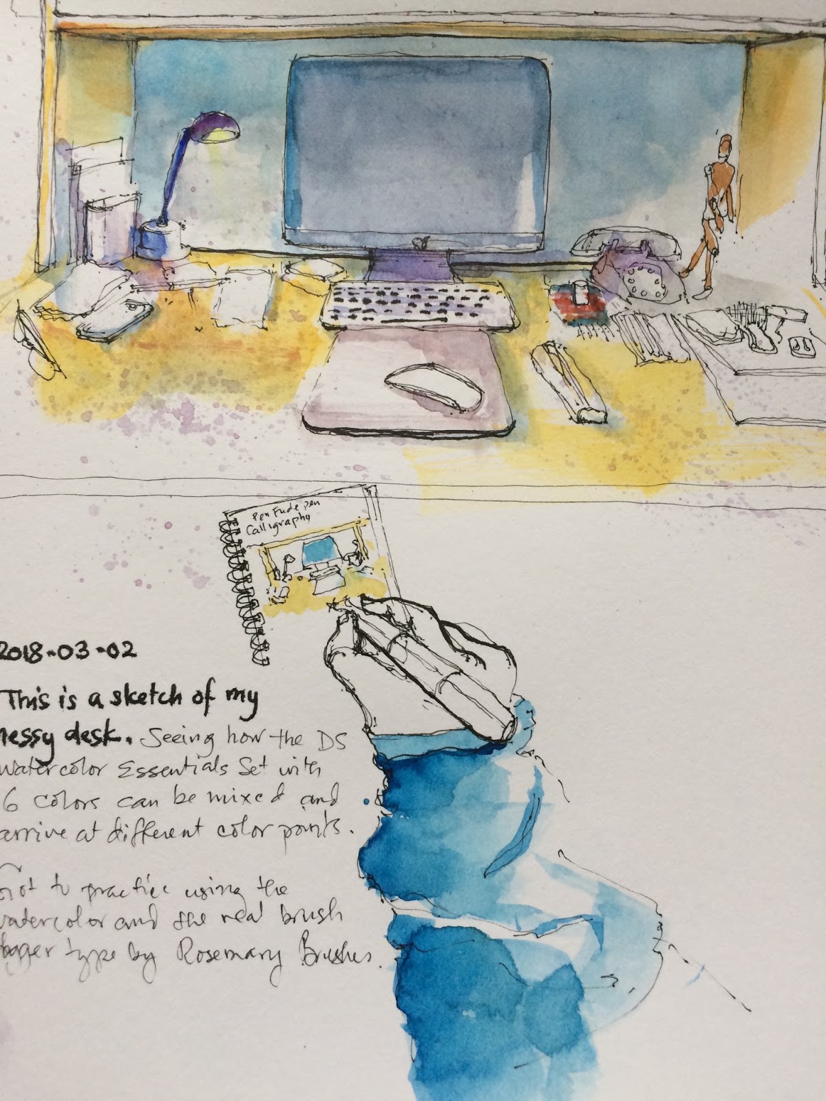 Sketches and Some : A Messy Desk