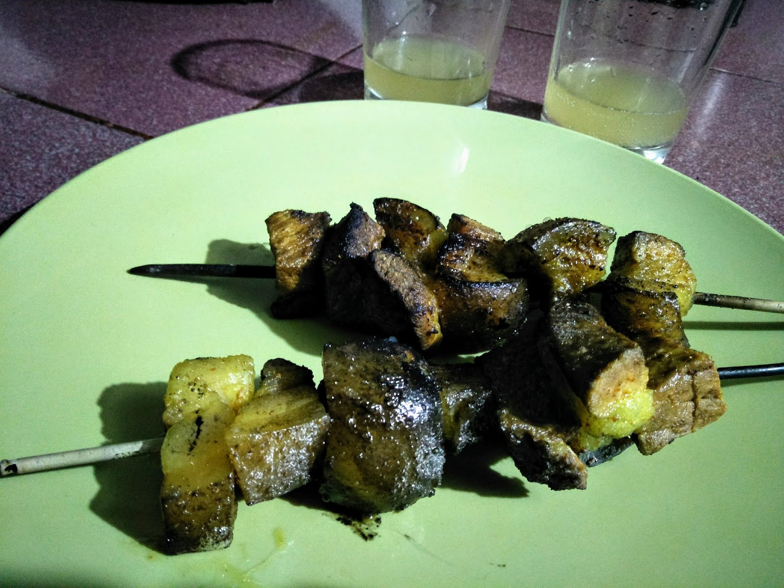 Assamese Style Smoked Pork Sticks (খৰিকাত দিয়া গাহৰি)