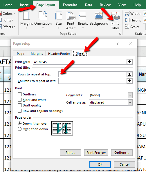 Cara Agar Judul Tabel Excel Selalu Muncul di Setiap Halaman Saat ... Cara Agar Judul Tabel Excel Selalu Muncul di Setiap Halaman Saat ...
